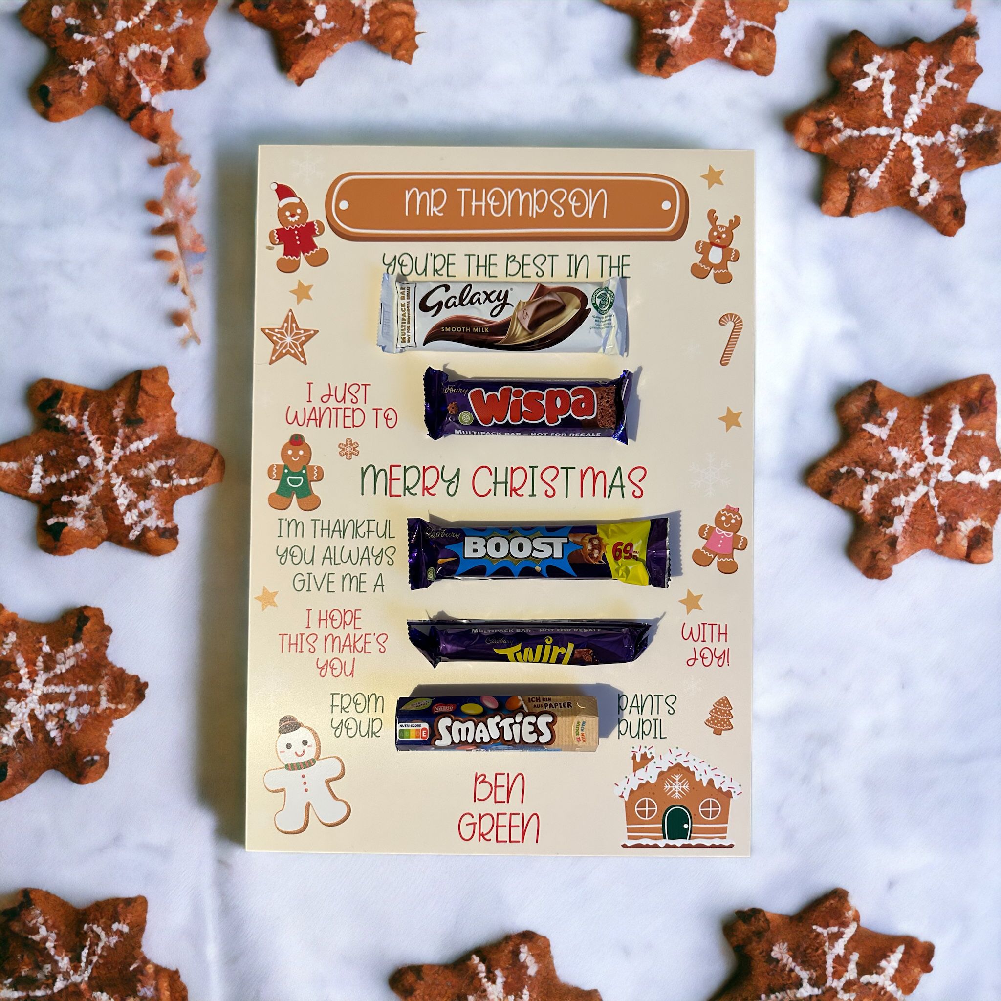 Teacher Gingerbread - Acrylico